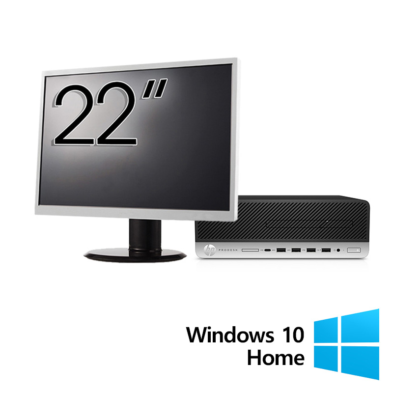 HP ProDesk 600 G4 SFF Refurbished Computer Package, Intel Core i3-8100 ...